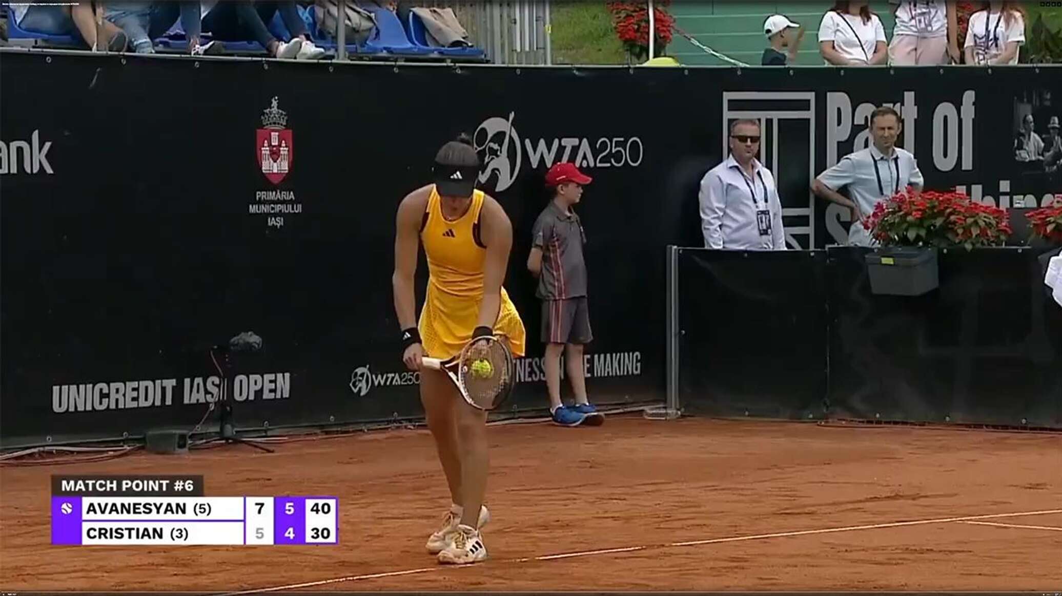 Теннисистка Элина Аванесян впервые в карьере вышла в полуфинал турнира серии WTA-250 - 25.07. ...